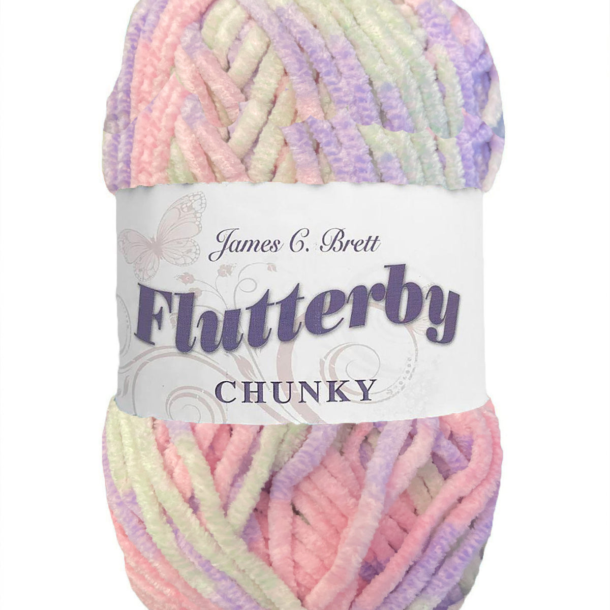James C Brett Flutterby Chunky (B57) chenille yarn - 100g ...