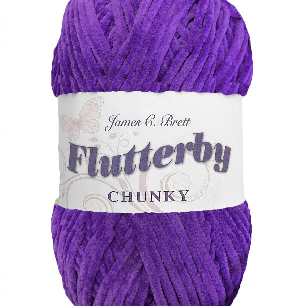 James C Brett Flutterby Chunky (B66) chenille yarn - 100g ...