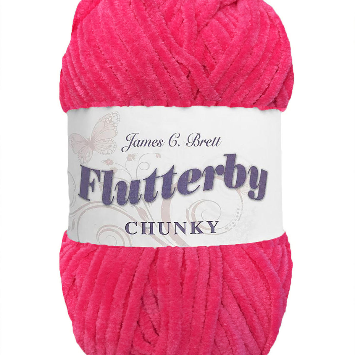 James C Brett Flutterby Chunky (B67) chenille yarn - 100g ...
