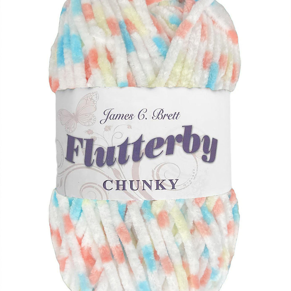 James C Brett Flutterby Chunky (B54) chenille yarn - 100g ...
